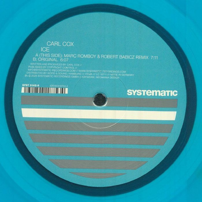 Carl COX - Ice (remix) Vinyl at Juno Records.