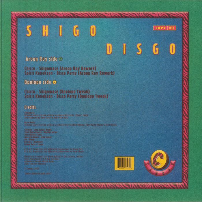 Aroop ROY vs OPOLOPO - Shigo Disgo Vinyl at Juno Records.