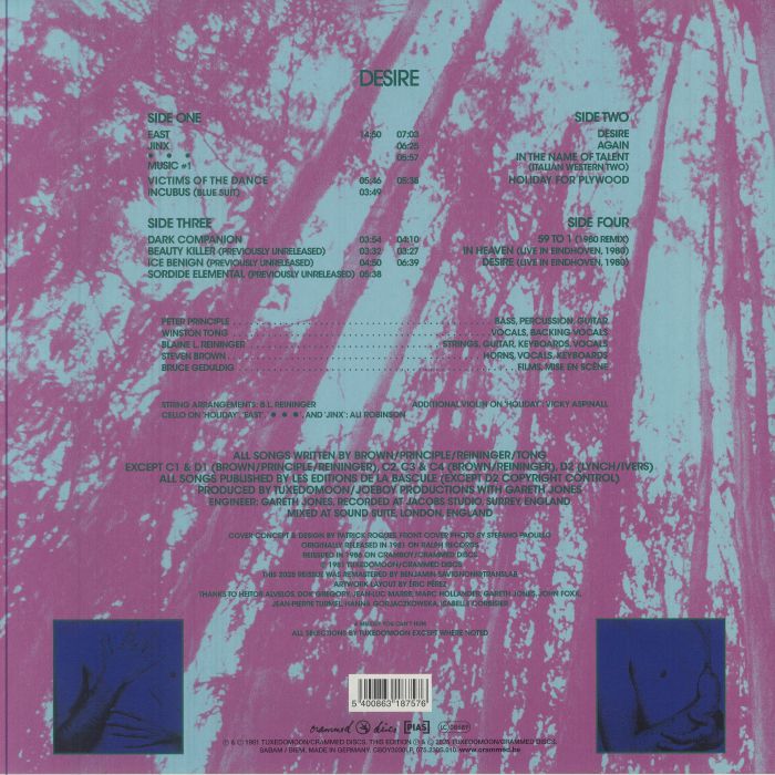 TUXEDOMOON - Desire (45th Anniversary Edition) Vinyl at Juno Records.