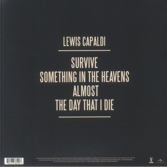 Lewis CAPALDI - Survive Vinyl at Juno Records.
