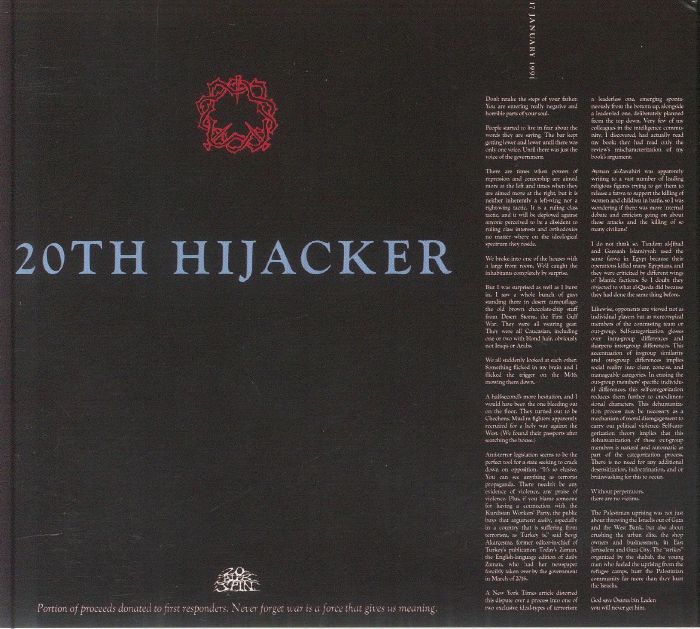 VATICAN SHADOW - 20th Hijacker CD at Juno Records.