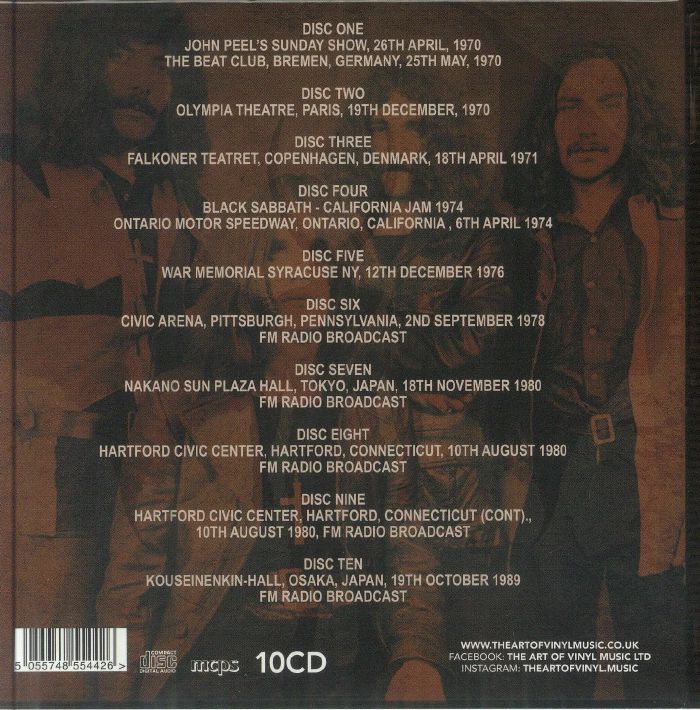 BLACK SABBATH - War Pigs, Live 1970-1989 CD at Juno Records.