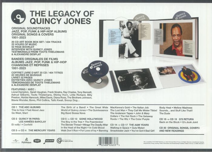 Quincy JONES - The Legacy Of Quincy Jones (Soundtrack) CD at Juno Records.