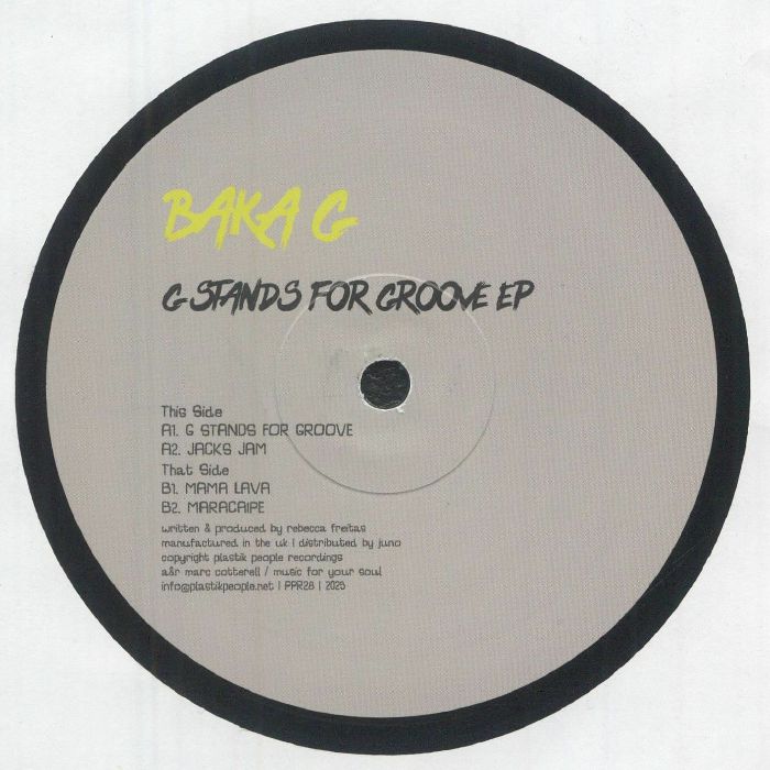BAKA G - G Stands For Groove EP Vinyl at Juno Records.
