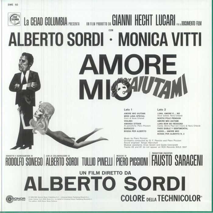 Piero PICCIONI - Amore Mio Aiutami (Soundtrack) (remastered) Vinyl at ...
