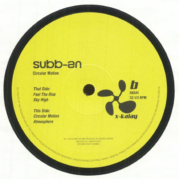 SUBB AN - Circular Motion Vinyl at Juno Records.