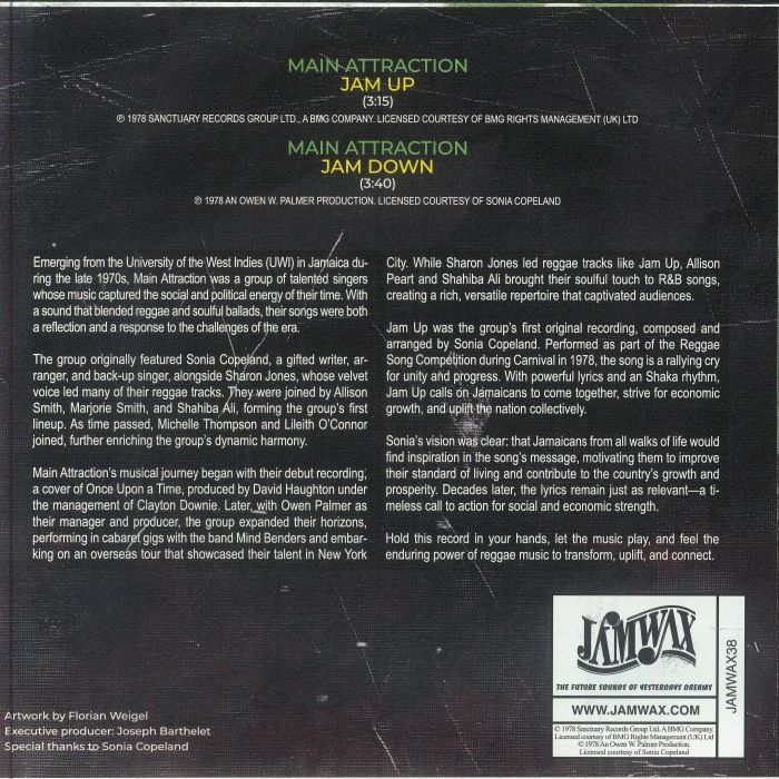 MAIN ATTRACTION - Jam Up (reissue) Vinyl at Juno Records.