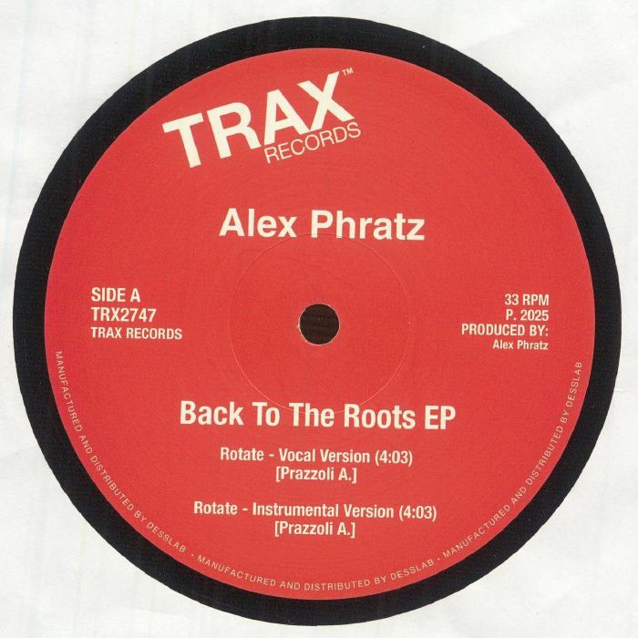 Alex PHRATZ - Back To The Roots EP Vinyl at Juno Records.