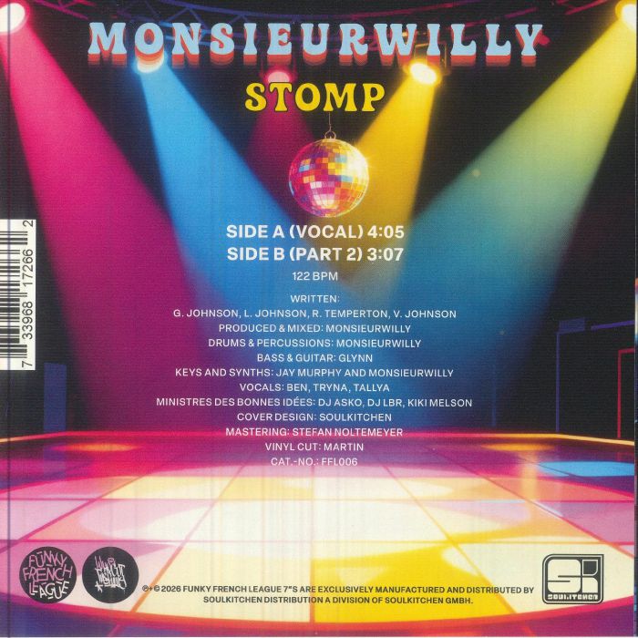MONSIEURWILLY/FUNKY FRENCH ORCHESTRA - Stomp Vinyl at Juno Records.