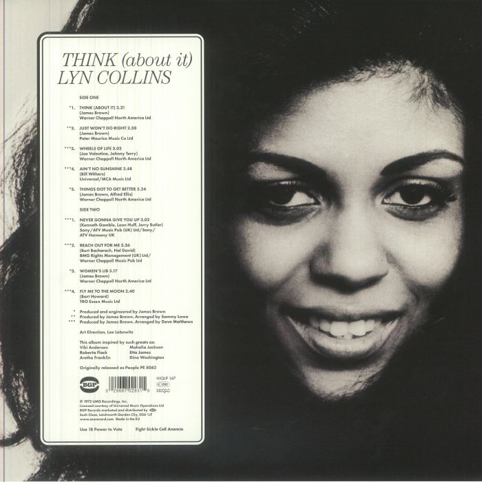 Lyn COLLINS - Think (About It) (reissue) Vinyl at Juno Records.