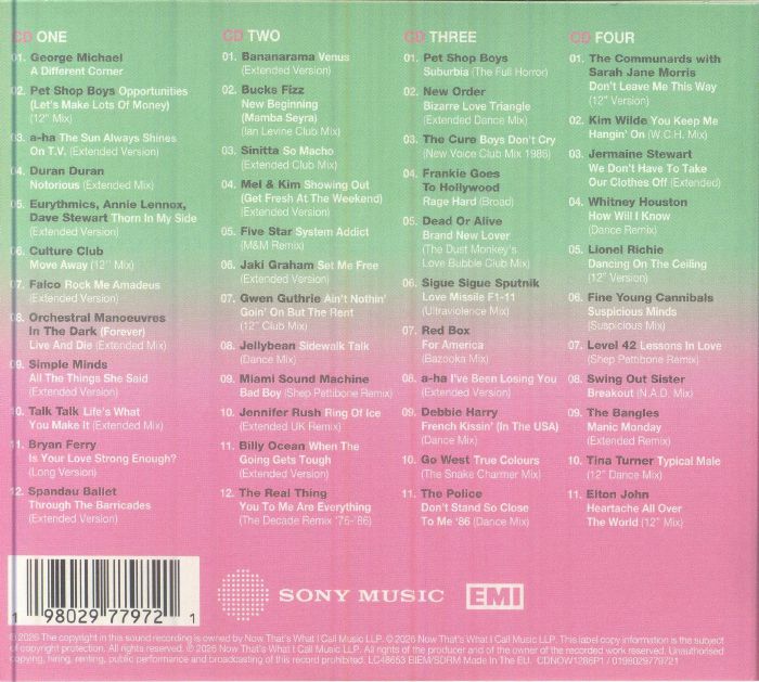 VARIOUS - Now 12 80s: 1986 Part One CD at Juno Records.