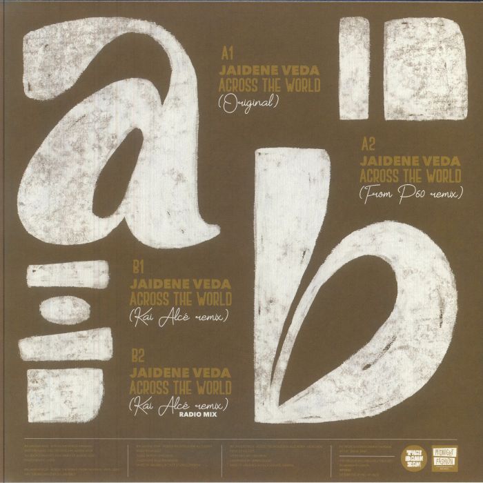 Jaidene VEDA - Across The World (From P60, Kai Alce mixes) Vinyl at ...