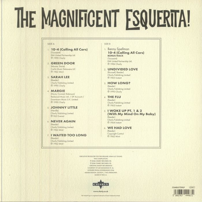 ESKEW REEDER - The Magnificent Esquerita! (remastered) Vinyl at Juno ...