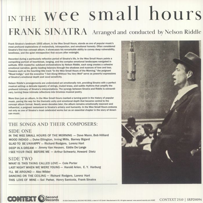 Frank SINATRA - In The Wee Small Hours (reissue) Vinyl at Juno Records.