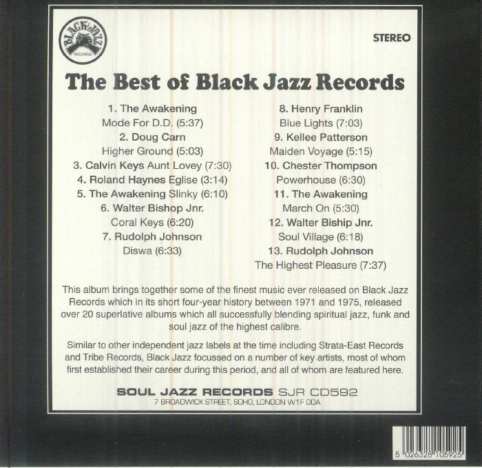 VARIOUS - The Best Of Black Jazz Records CD at Juno Records.