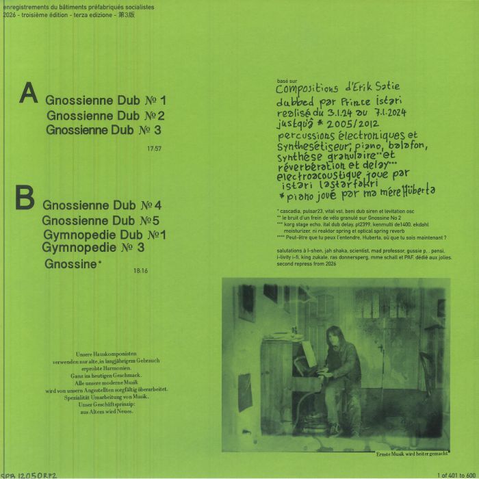PRINCE ISTARI meets ERIK SATIE - Inna Heavy Dub Encounter (reissue ...
