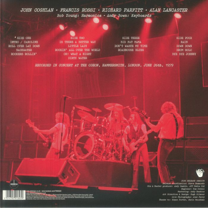 STATUS QUO - Live At Hammersmith 26th June 1979 (Record Store Day RSD ...