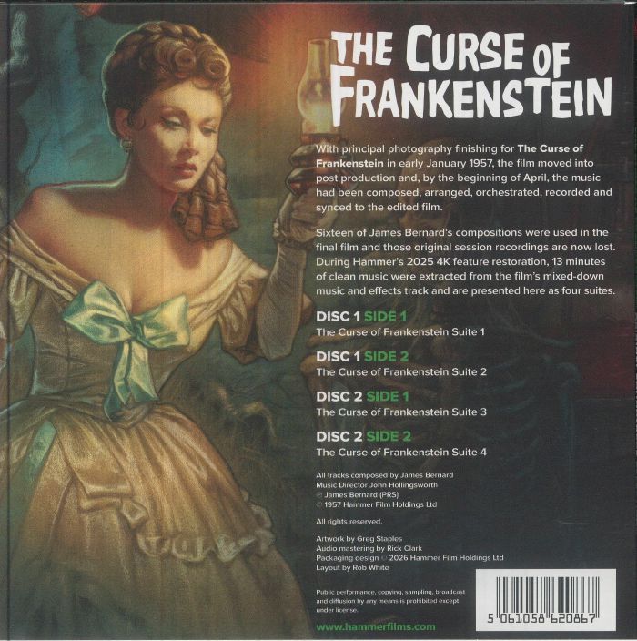 James BERNARD - The Curse Of Frankenstein (Soundtrack) Vinyl at Juno ...