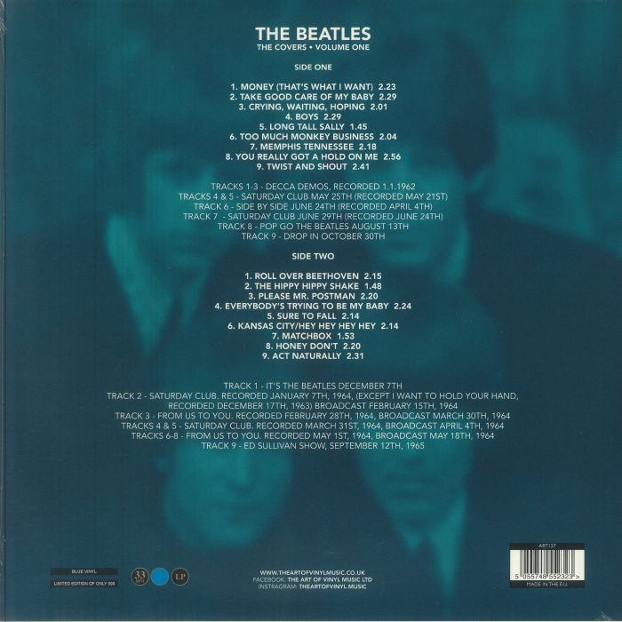 The BEATLES - Covers Volume One Vinyl at Juno Records.