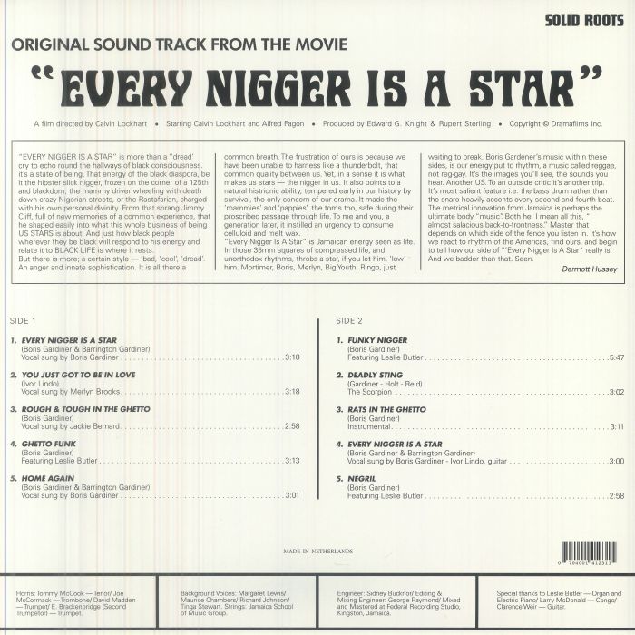 Boris GARDINER - Every Nigger Is A Star (reissue) Vinyl at Juno Records.