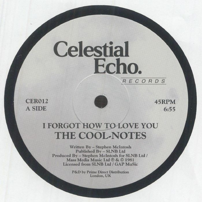The COOL NOTES - I Forgot How To Love You レコード at Juno Records.