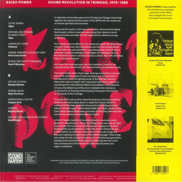 VARIOUS - Kaiso Power: Sound Revolution In Trinidad 1970-1980 Vinyl at ...