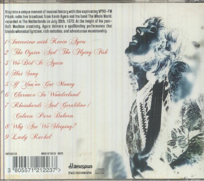 Kevin AYERS/THE WHOLE WORLD - Clarence In Wonderland: Netherlands 1970 ...