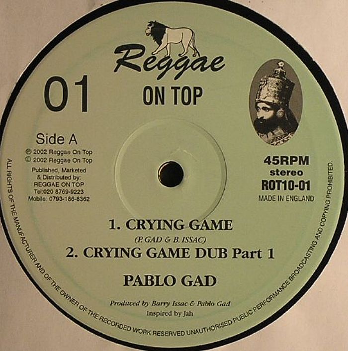 Pablo GAD - Crying Game Vinyl at Juno Records.
