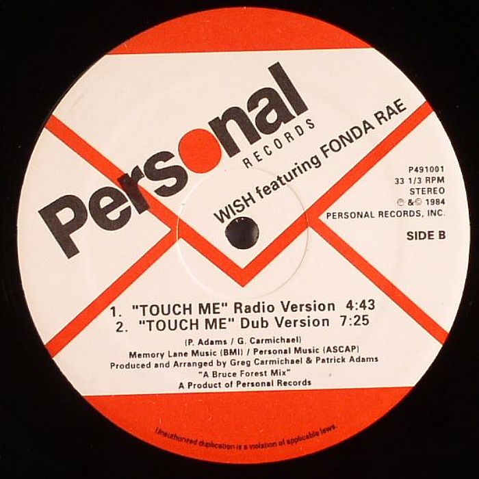 WISH/FONDA RAE - Touch Me Vinyl at Juno Records.