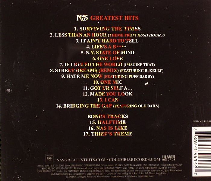 NAS Greatest Hits CD At Juno Records NAS Greatest Hits CD At Juno Records