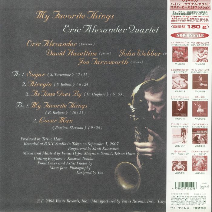 ERIC ALEXANDER QUARTET - My Favorite Things Vinyl at Juno Records.