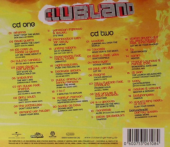 VARIOUS Clubland Vol 1 CD at Juno Records.