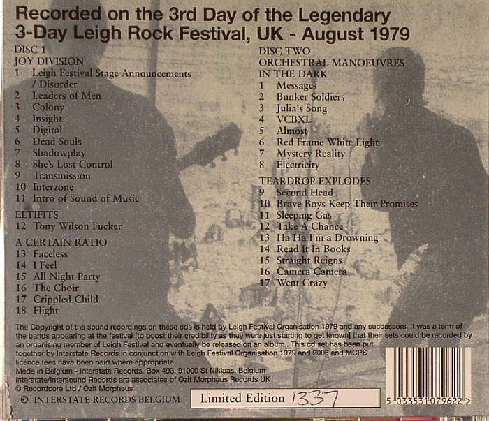 JOY DIVISION/ELTIFITS/A CERTAIN RATIO/ORCHESTRAL MANOEUVRES IN THE DARK ...