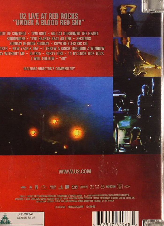 U2 Live At Red Rocks: Under A Blood Red Sky at Juno Records.