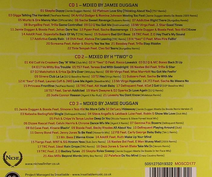 Jamie DUGGAN/H TWO O/VARIOUS The Sound Of Bassline 2: 3CDs Of Niche 4/4 ...