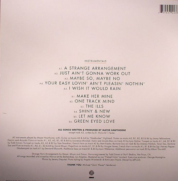 Mayer HAWTHORNE - A Strange Arrangement: Instrumentals Vinyl at Juno Records.