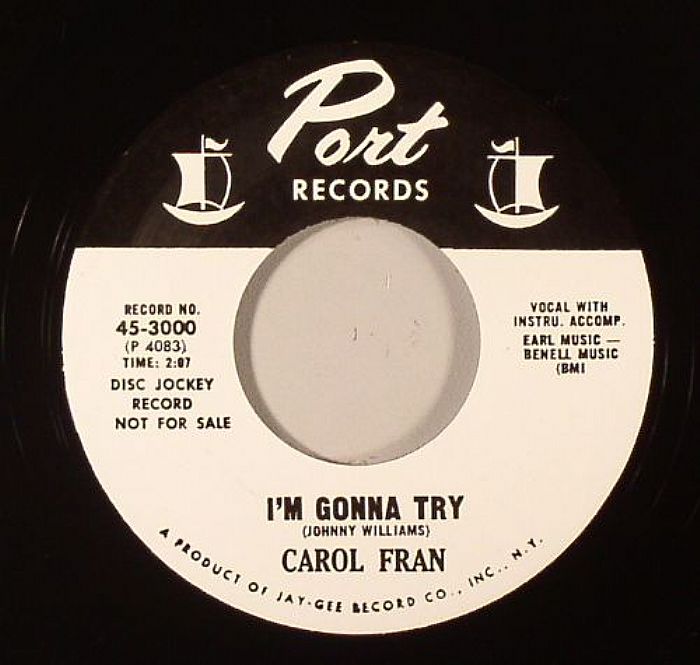 Carol FRAN - I'm Gonna Try Vinyl at Juno Records.