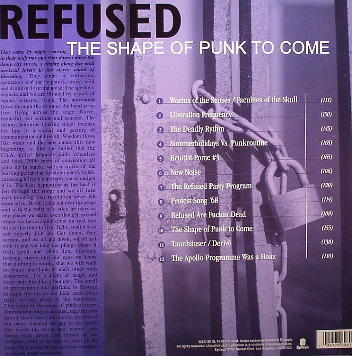REFUSED - The Shape Of Punk To Come Vinyl at Juno Records.