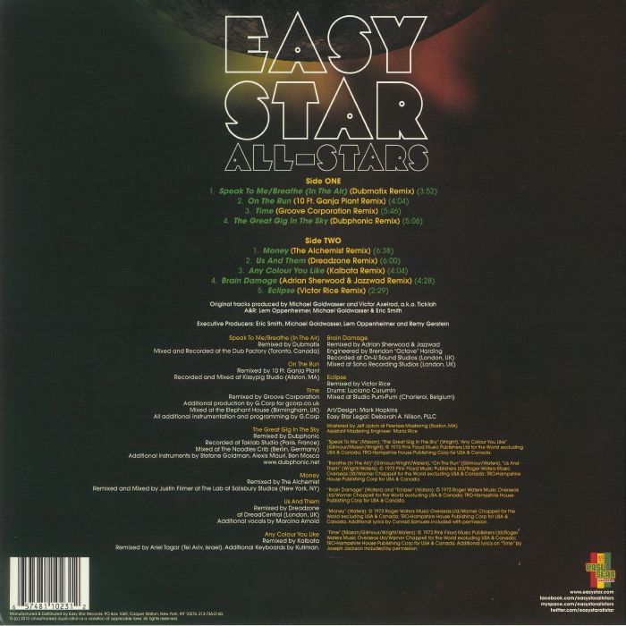 EASY STAR ALL STARS - Dubber Side Of The Moon Vinyl at Juno Records.