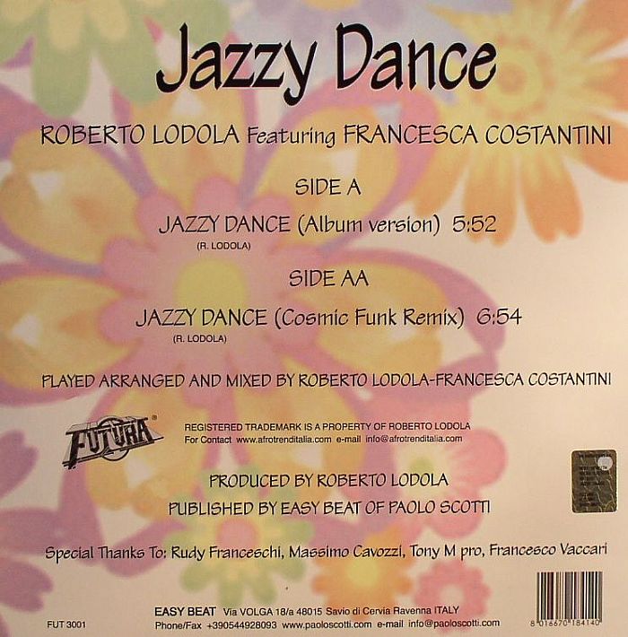 Roberto LODOLA feat FRANCESCA COSTANTINI - Jazzy Dance Vinyl at Juno Records.