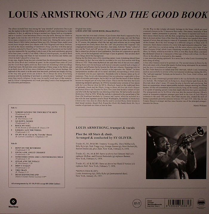 Louis ARMSTRONG - And The Good Book (remastered) Vinyl at Juno Records.