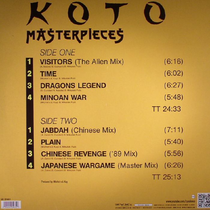 KOTO - Masterpieces Vinyl at Juno Records.