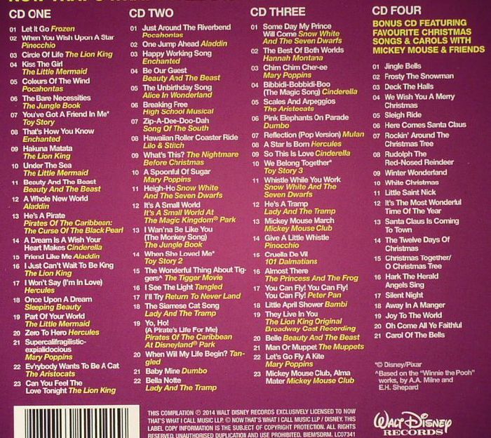 VARIOUS Now That s What I Call Disney vinyl at Juno Records.