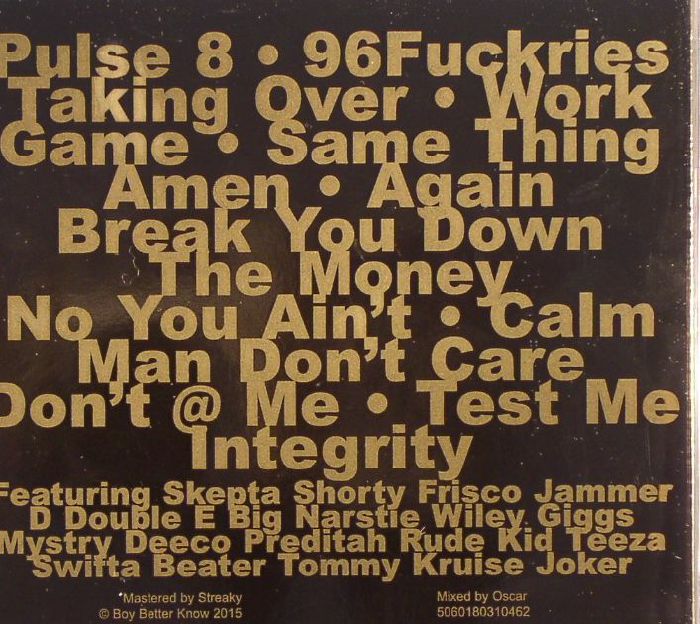 JME Integrity> CD at Juno Records.