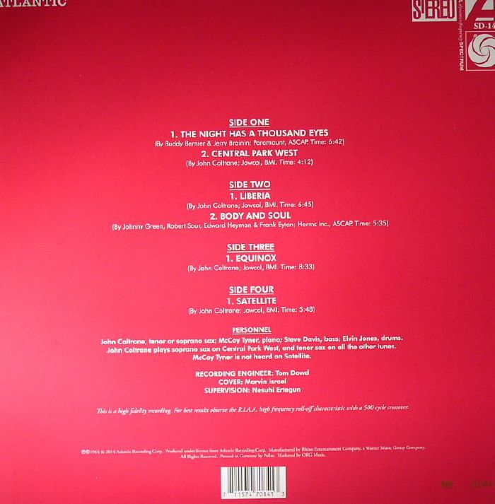 John COLTRANE - Coltrane s Sound Vinyl at Juno Records.