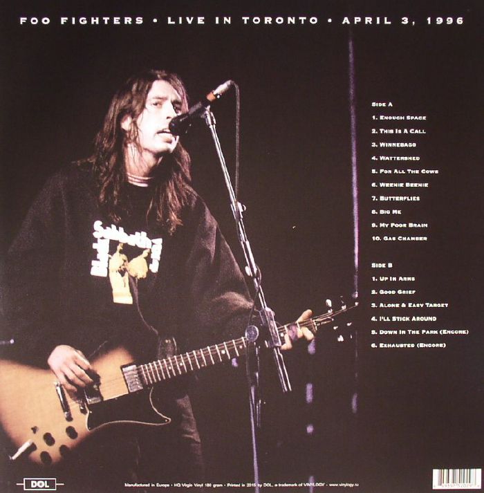 FOO FIGHTERS - Live In Toronto: 1996 Vinyl at Juno Records.