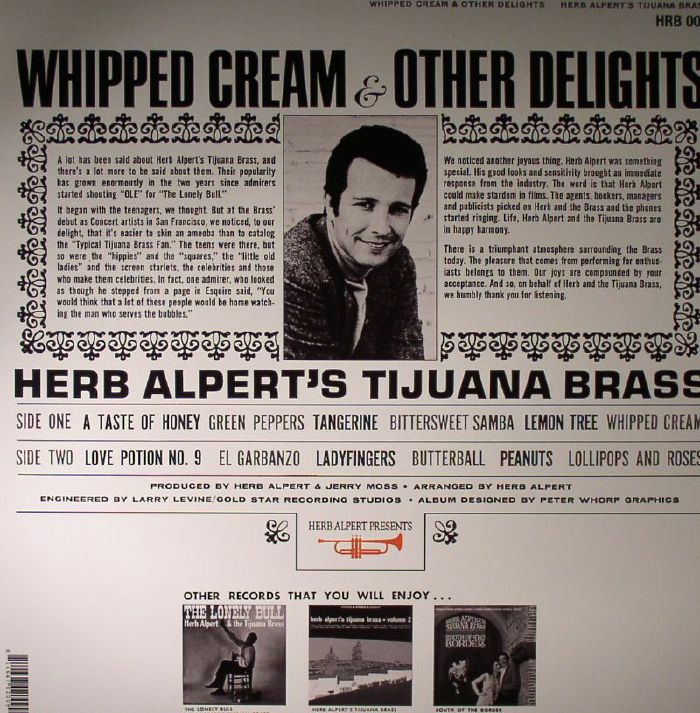 Herb ALPERT & TIJUANA BRASS - Whipped Cream & Other Delights: 50th ...
