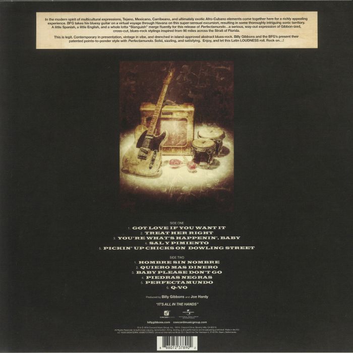 Billy GIBBONS & THE BFG'S - Perfectamundo Vinyl at Juno Records.