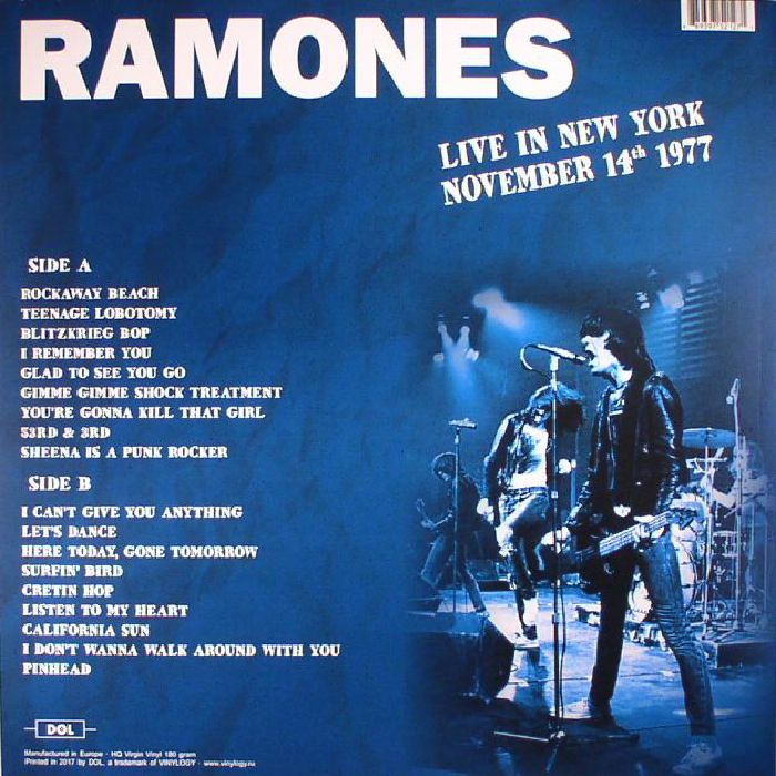 RAMONES - Live In New York November 14th 1977 Vinyl at Juno Records.