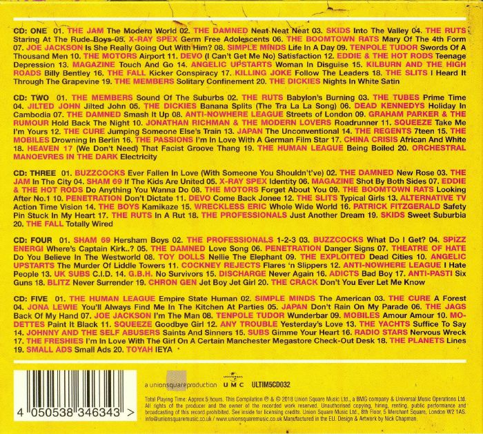 Various Punk And New Wave The Ultimate Collection Cd At Juno Records